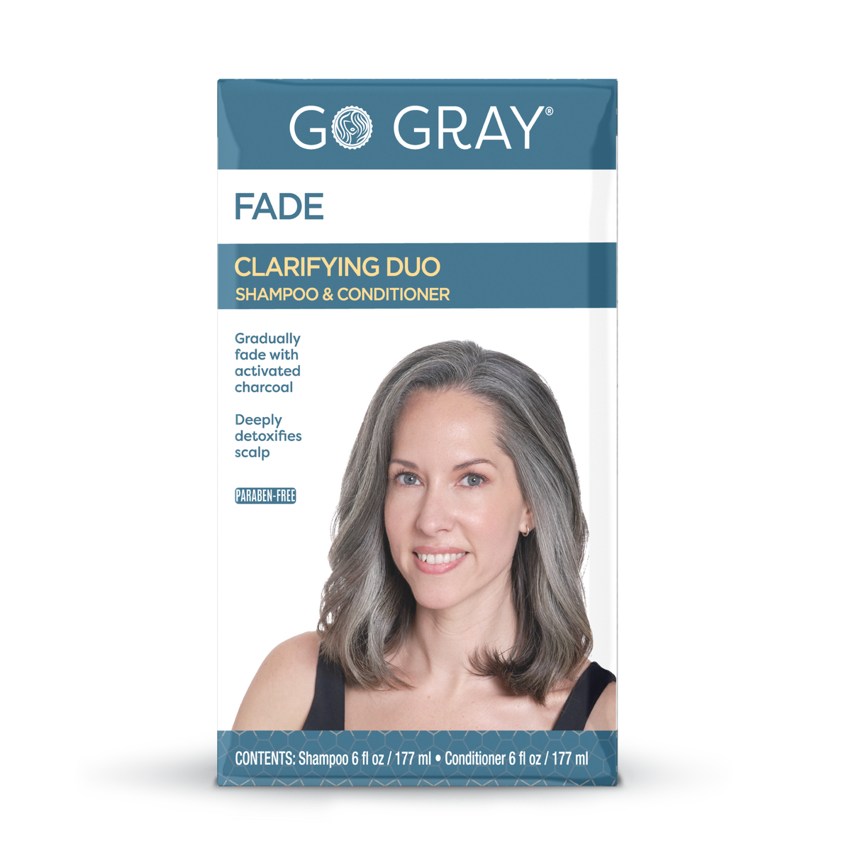 Go Gray Clarifying Shampoo & Conditioner Duo with Activated Charcoal ...