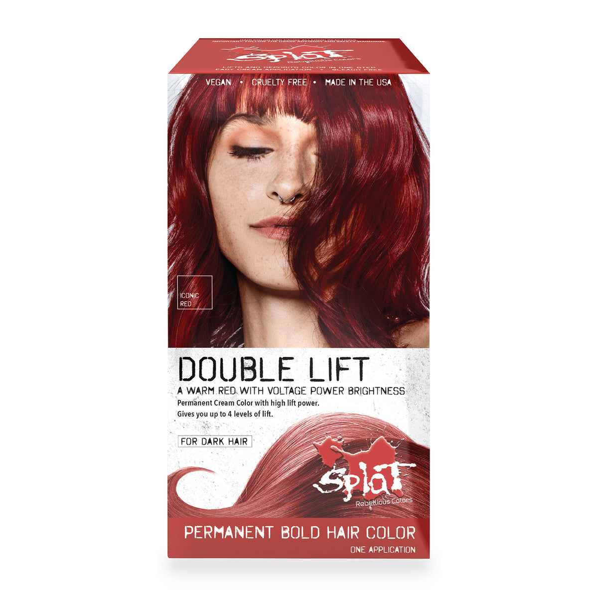 Double Lift Permanent Bold Hair Color | Iconic Red | TotallyHairCare