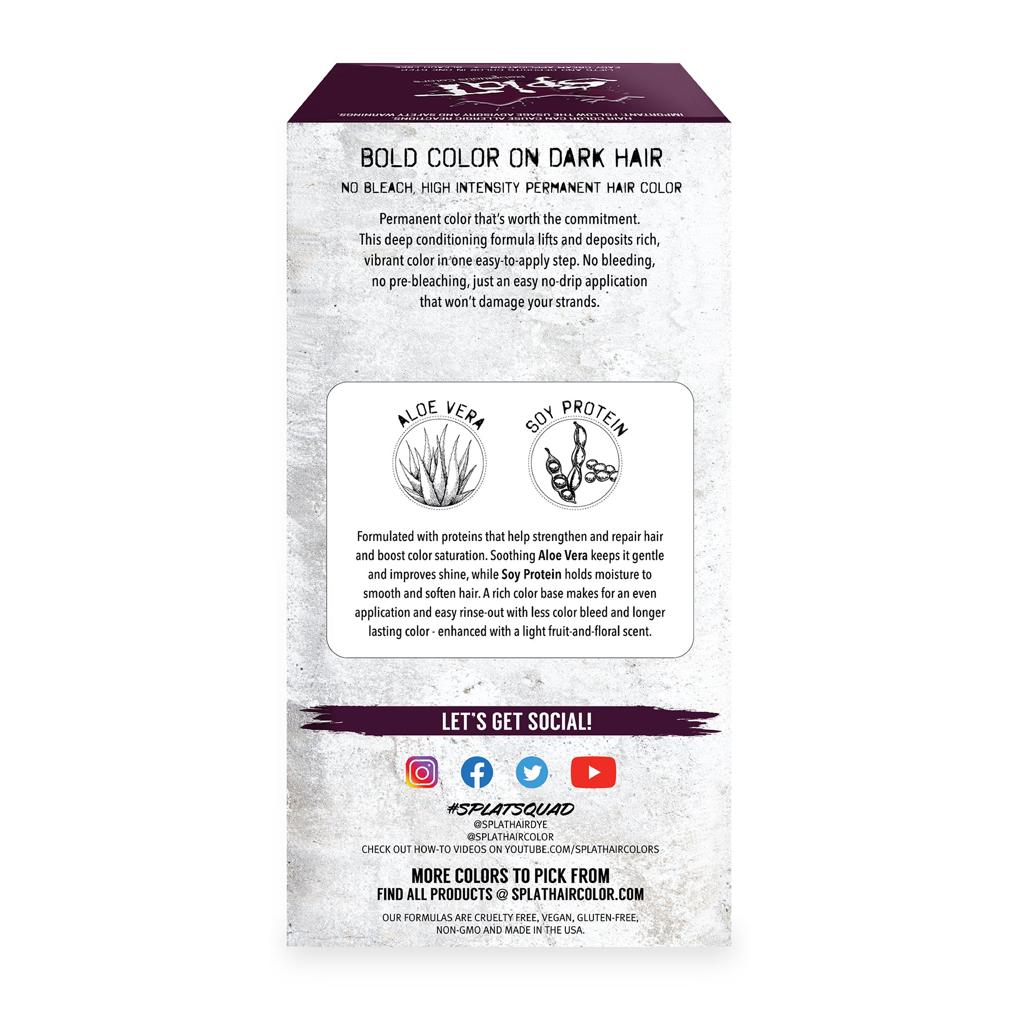 Splat Double Lift Permanent Bold Hair Color | Violet Vibes ...